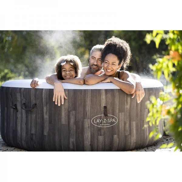 BESTWAY Spa gonflable rond 2-4 places Lay-Z-Spa® Bahamas Airjet
