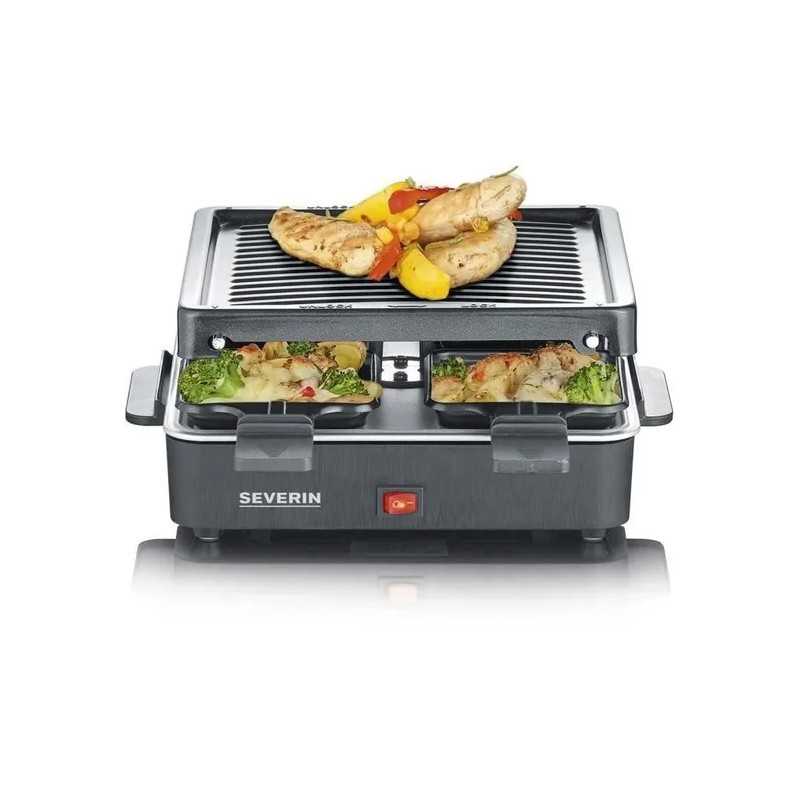 SEVERIN Raclette Gril 4 personnes compacte, facile à ranger, idéal pour ...